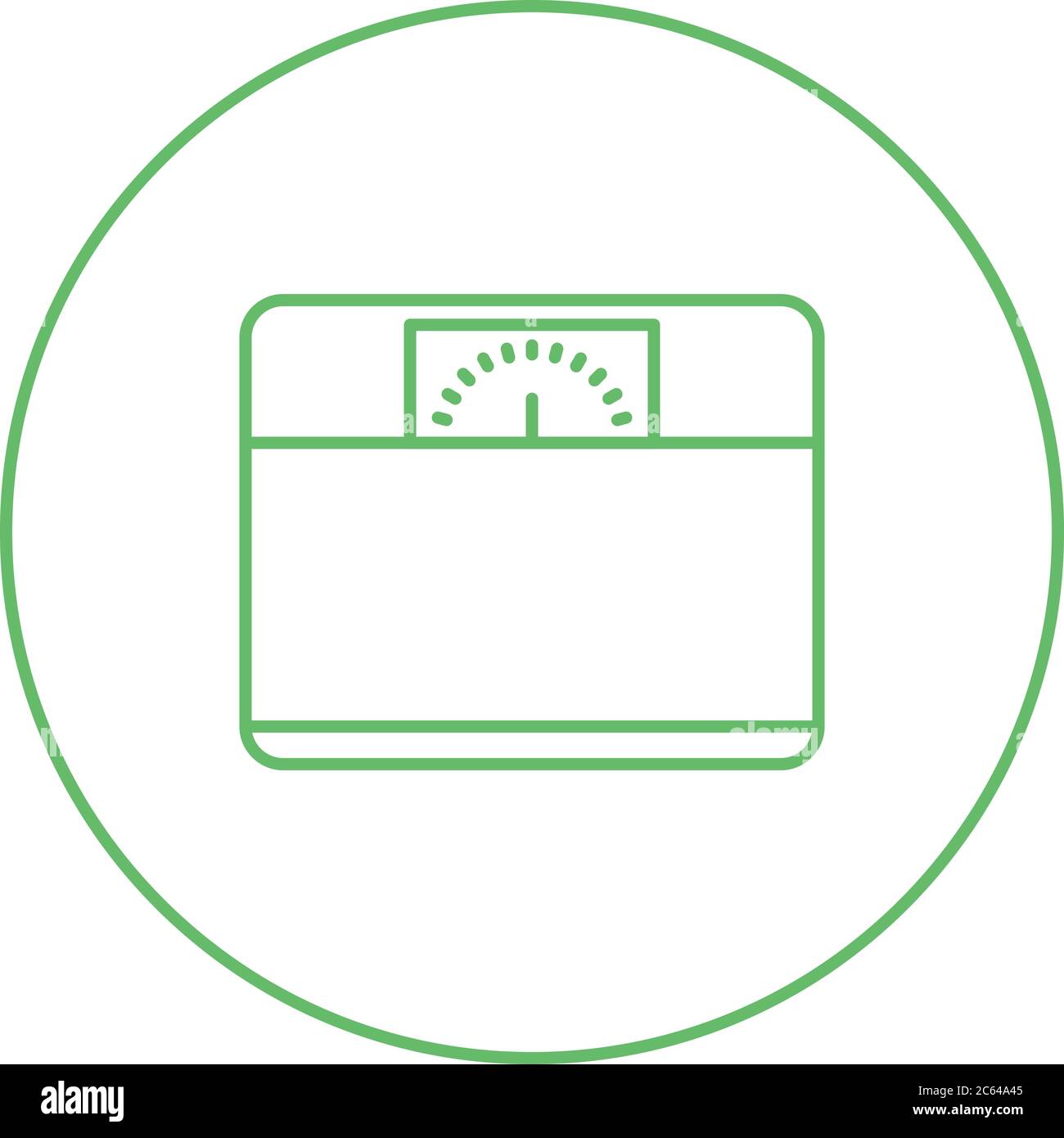 Unique Weighing Machine Vector Line Icon Stock Vector Image & Art - Alamy