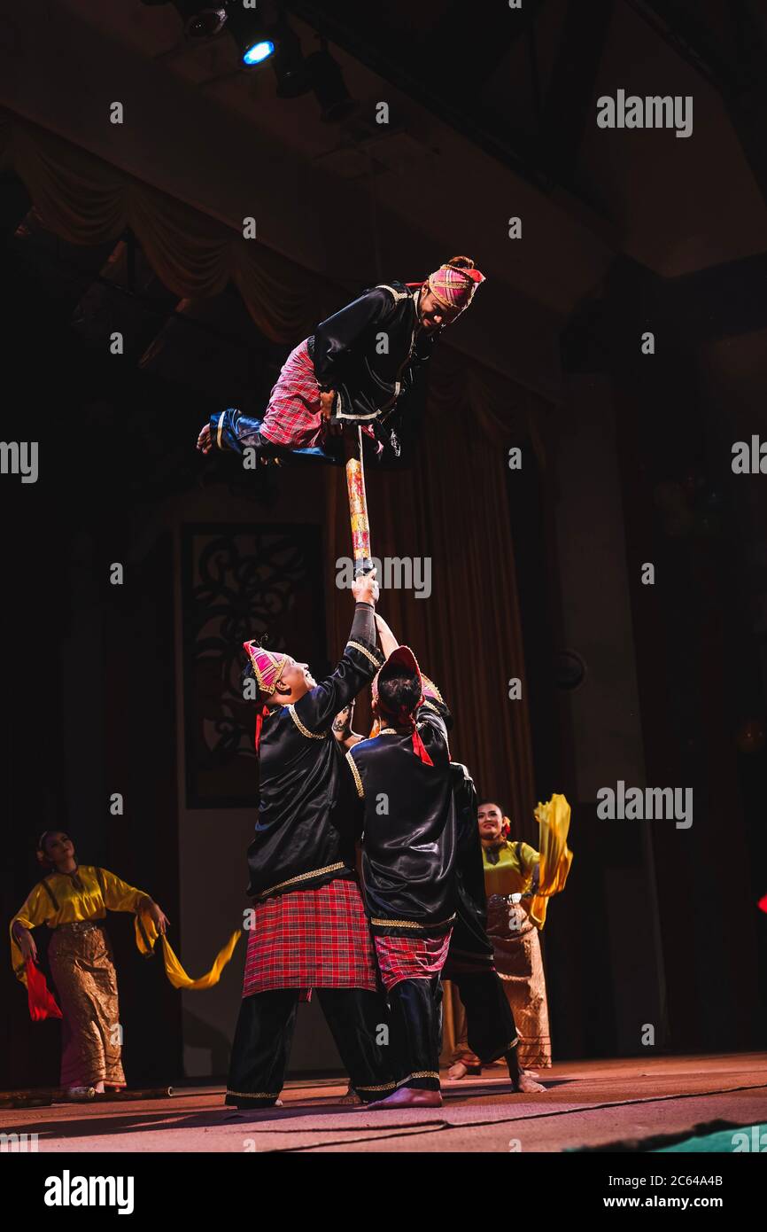 Sarawakian traditional dance by Melanau People, one of the local ethic ...