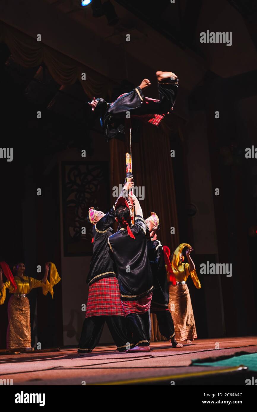 Sarawakian traditional dance by Melanau People, one of the local ethic ...