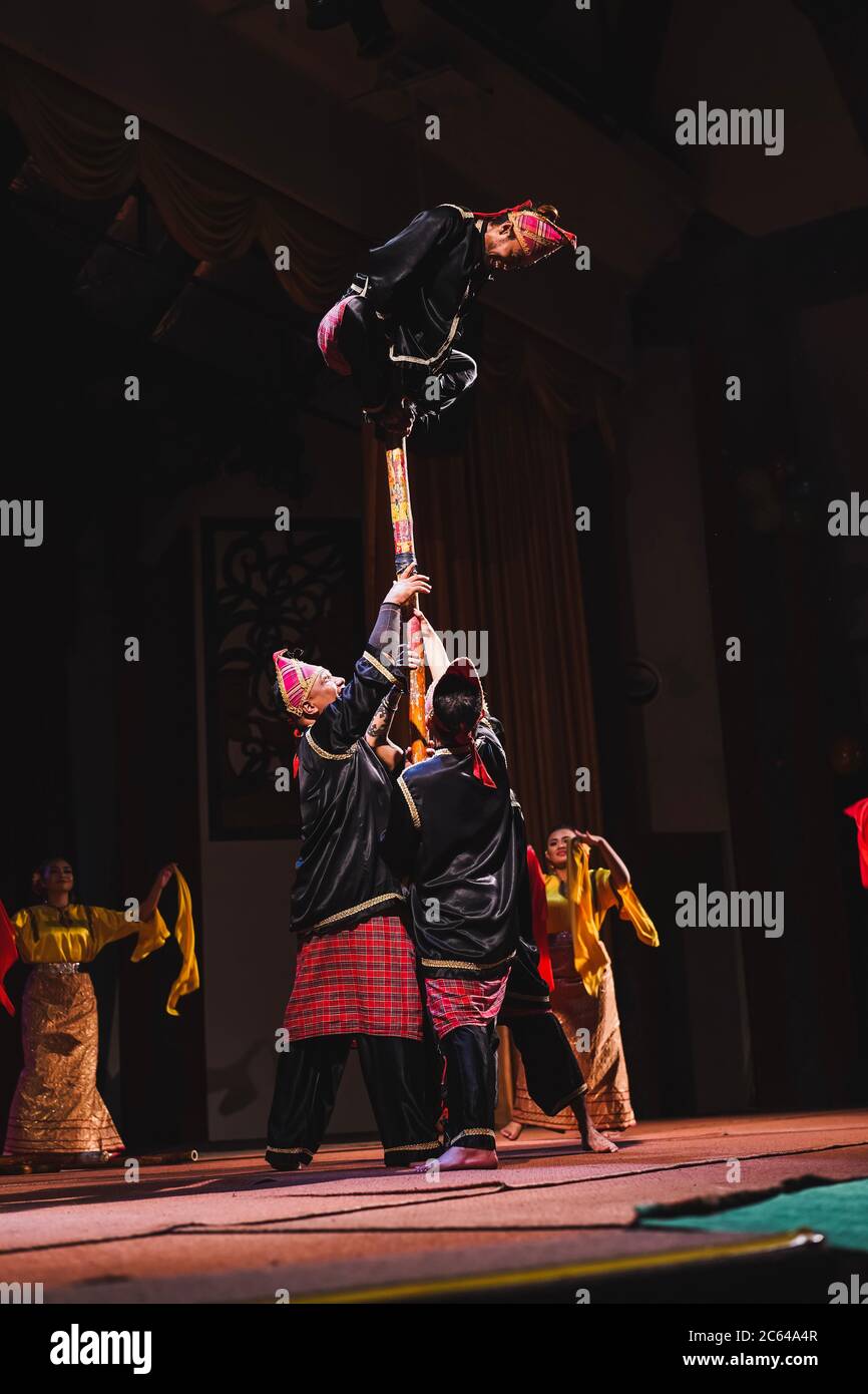 Sarawakian traditional dance by Melanau People, one of the local ethic ...