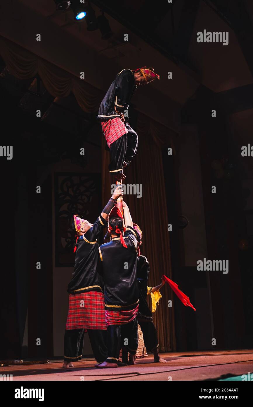 Sarawakian traditional dance by Melanau People, one of the local ethic ...