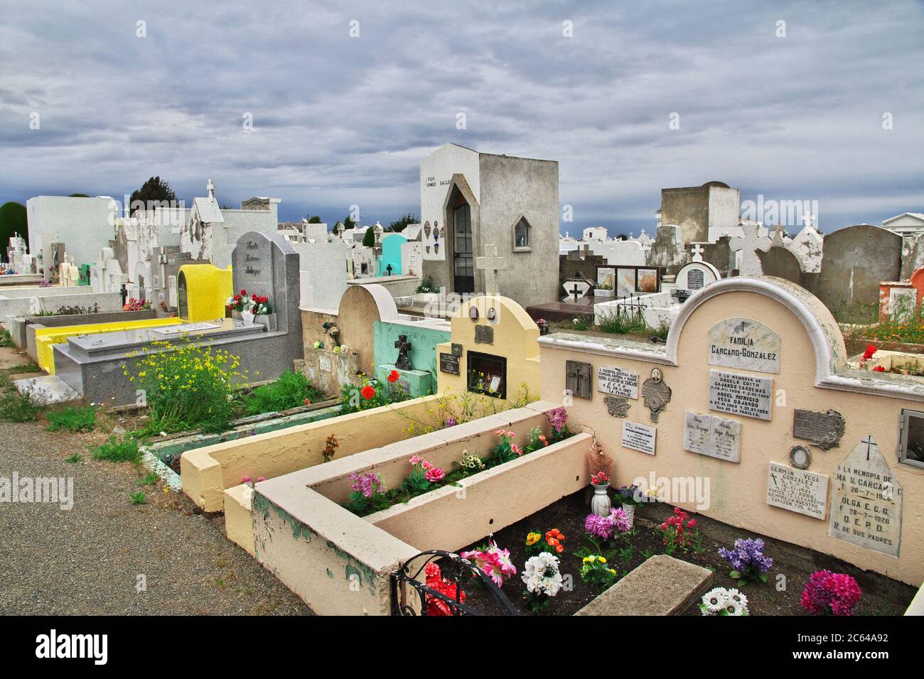 The old cemetery in Punta Arenas, Patagonia, Chile Stock Photo - Alamy