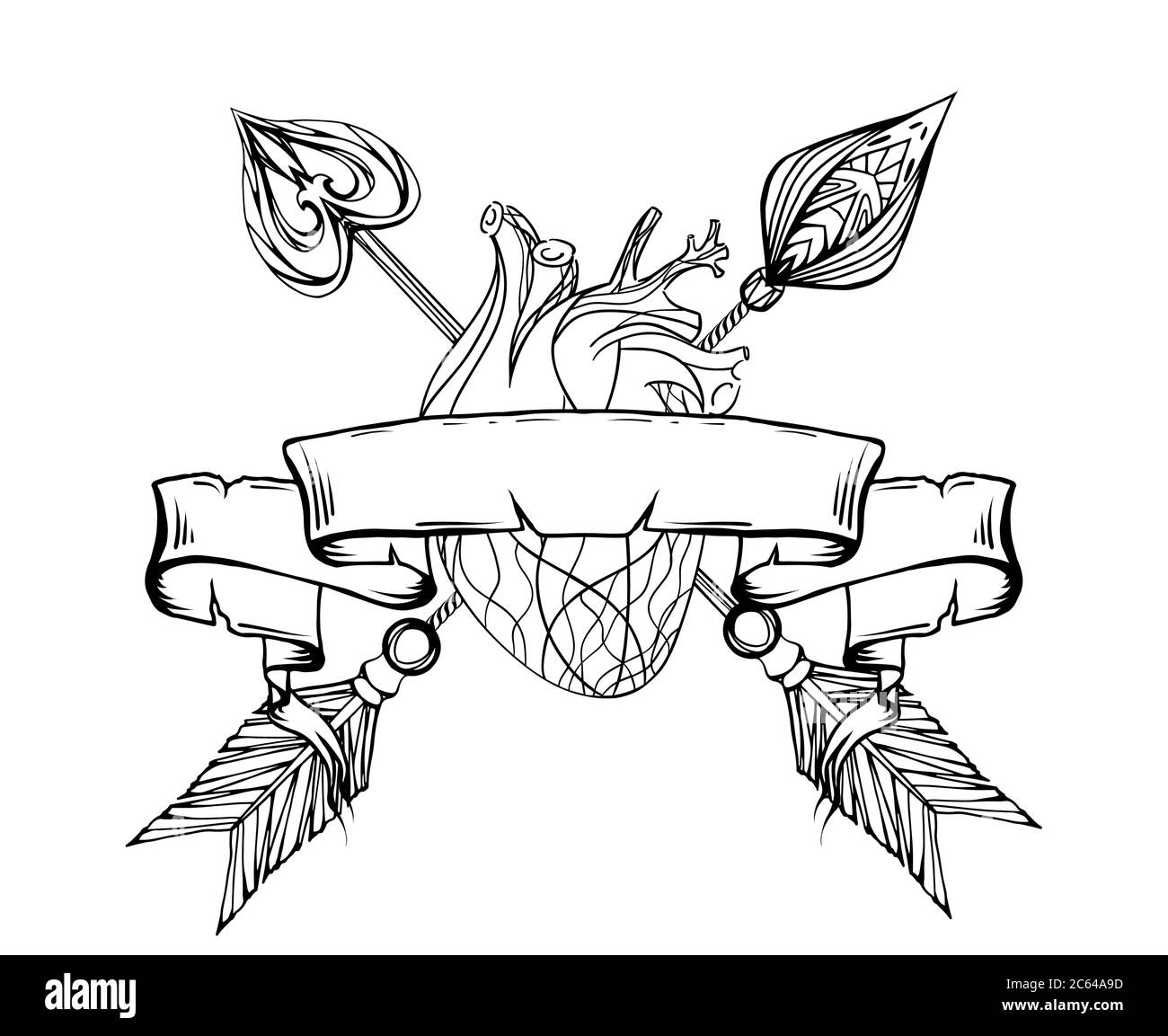 Tattoo Scroll Vector