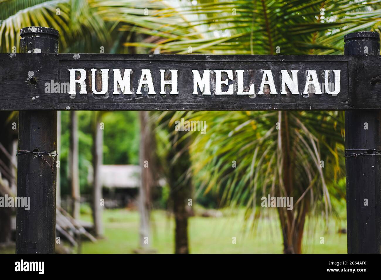 The interior of traditional Melanau People house, one of the ethnic in ...