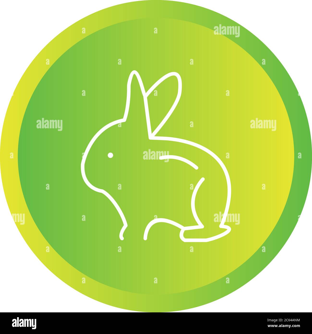 Unique Rabbit Vector Line Icon Stock Vector Image & Art - Alamy