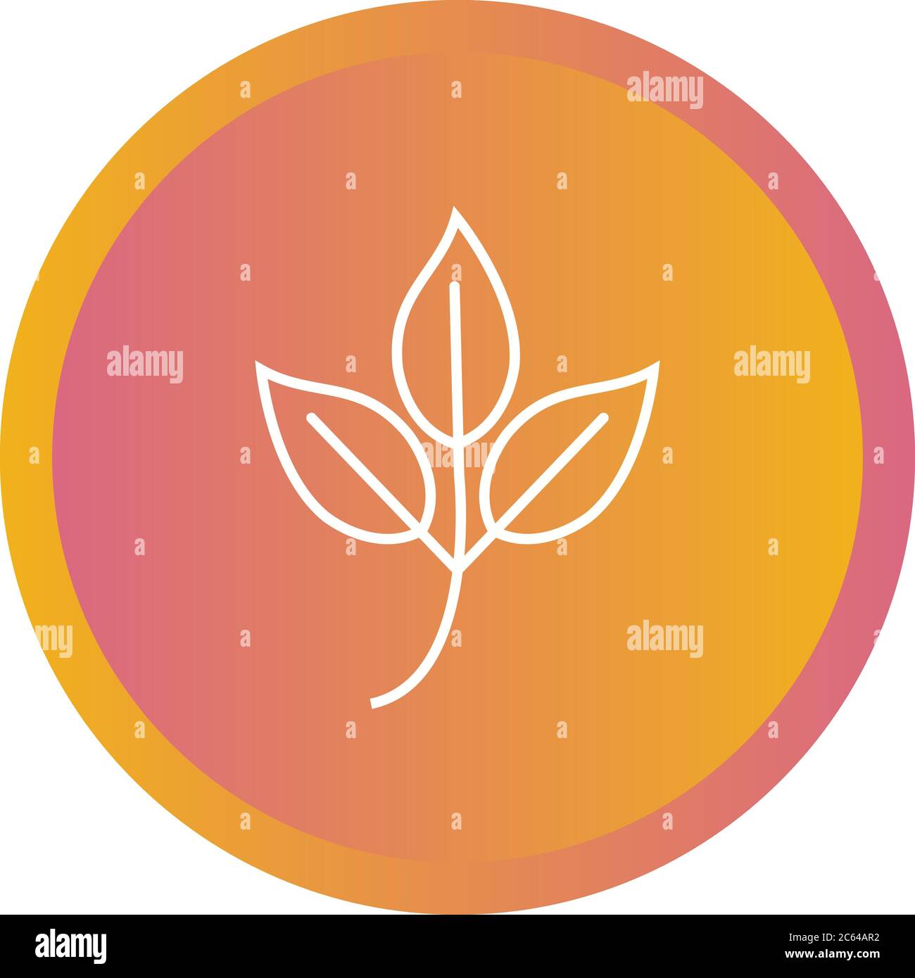 Unique Leaves Vector Line Icon Stock Vector Image & Art - Alamy