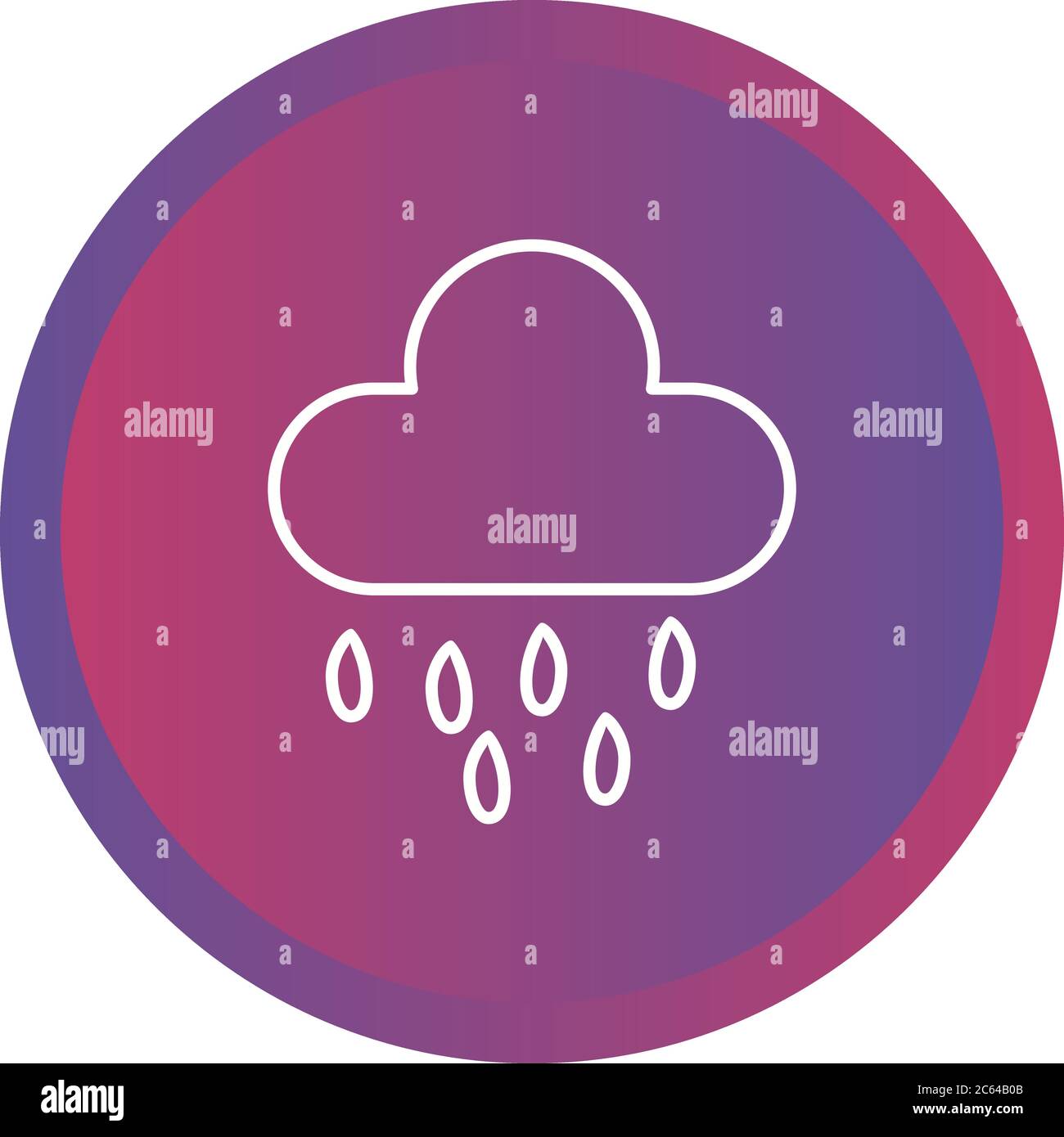 Unique Raining Vector Line Icon Stock Vector Image & Art - Alamy