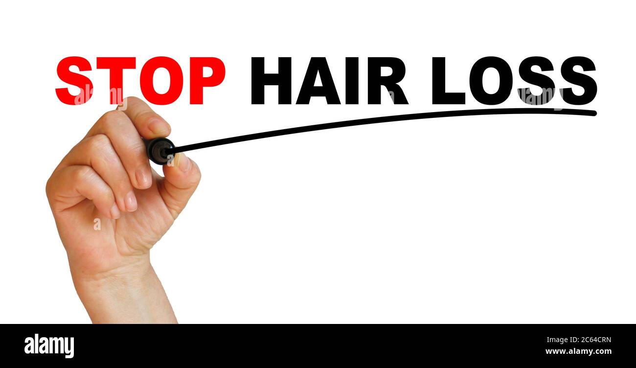 Stop hair loss sign hi-res stock photography and images - Alamy