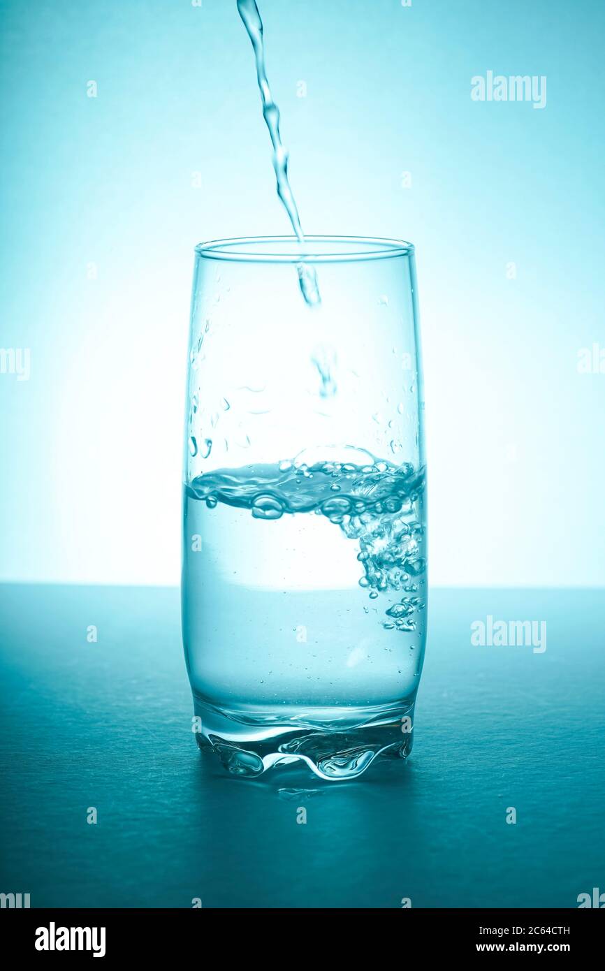 Glass half empty or glass half full. Psychology or motivational concept ...