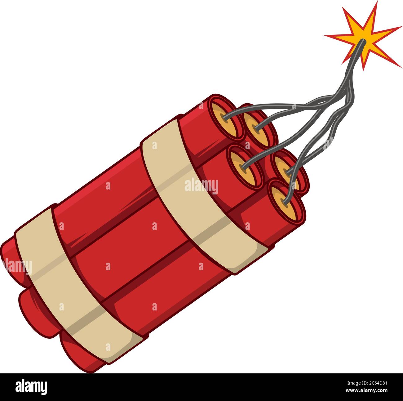 Illustration of dynamite isolated on white background. Design element ...