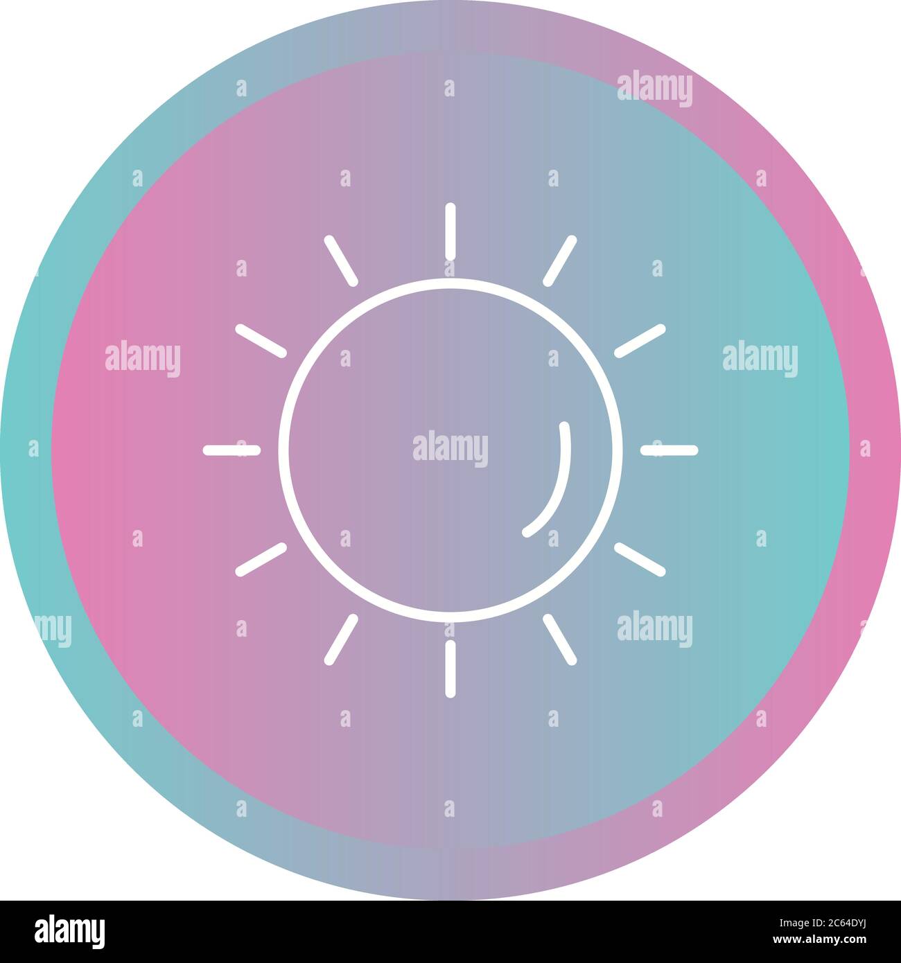 Unique Sun Vector Line Icon Stock Vector Image & Art - Alamy