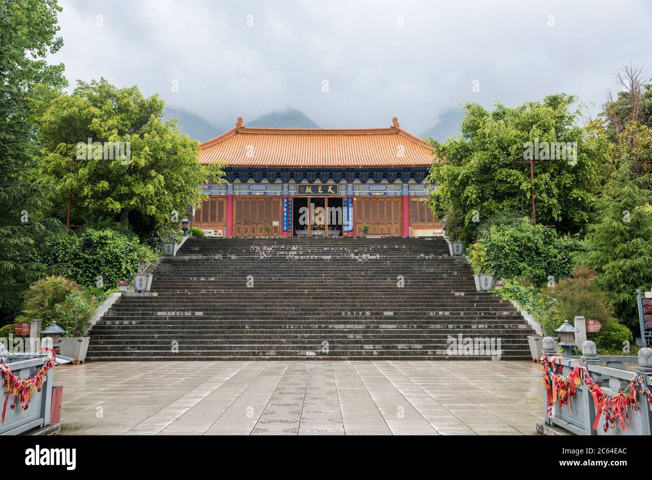 Traditional Chinese temple in the Yunnan Provence of South West China ...