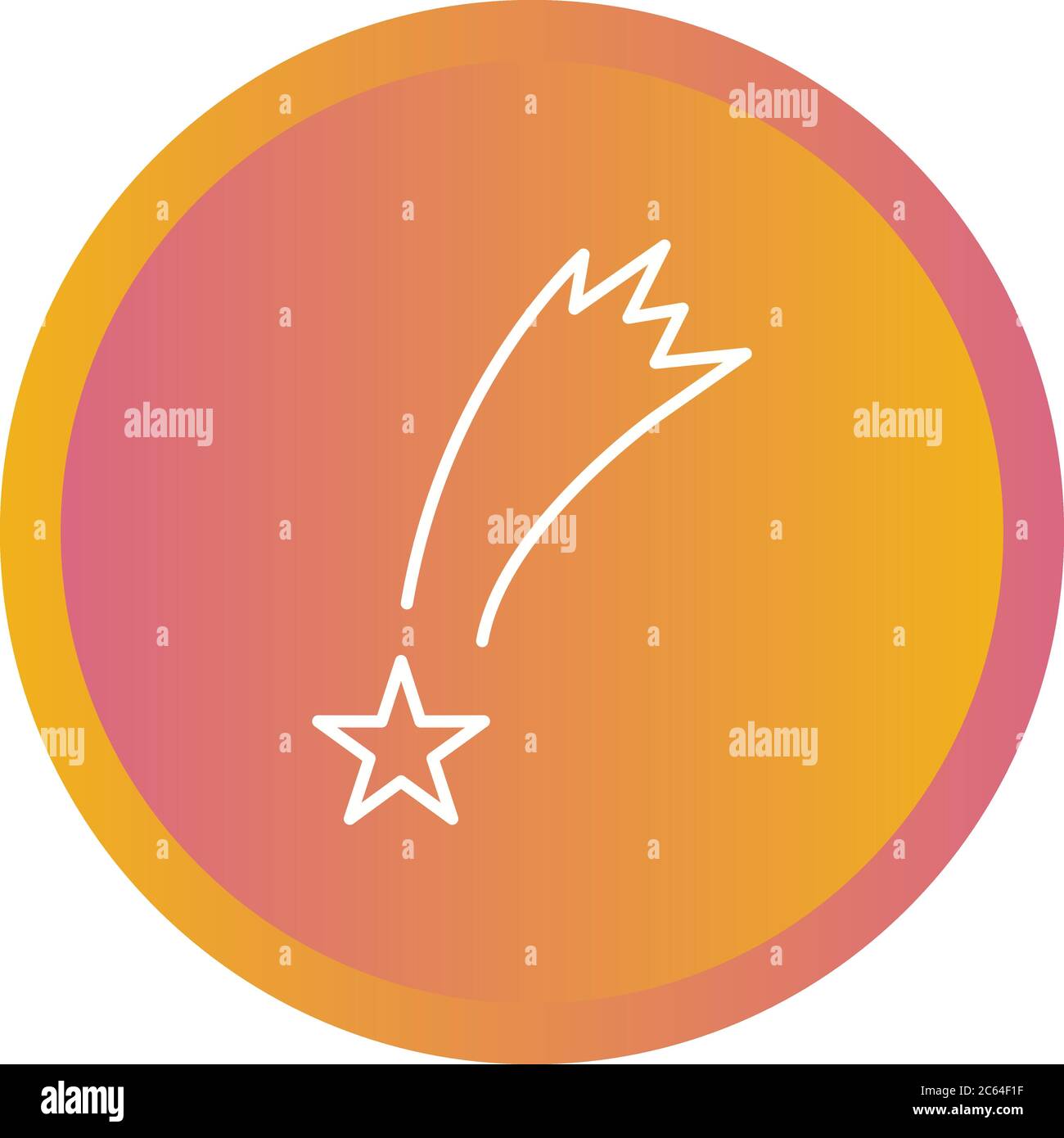 Unique Star Falling Vector Line Icon Stock Vector Image & Art - Alamy