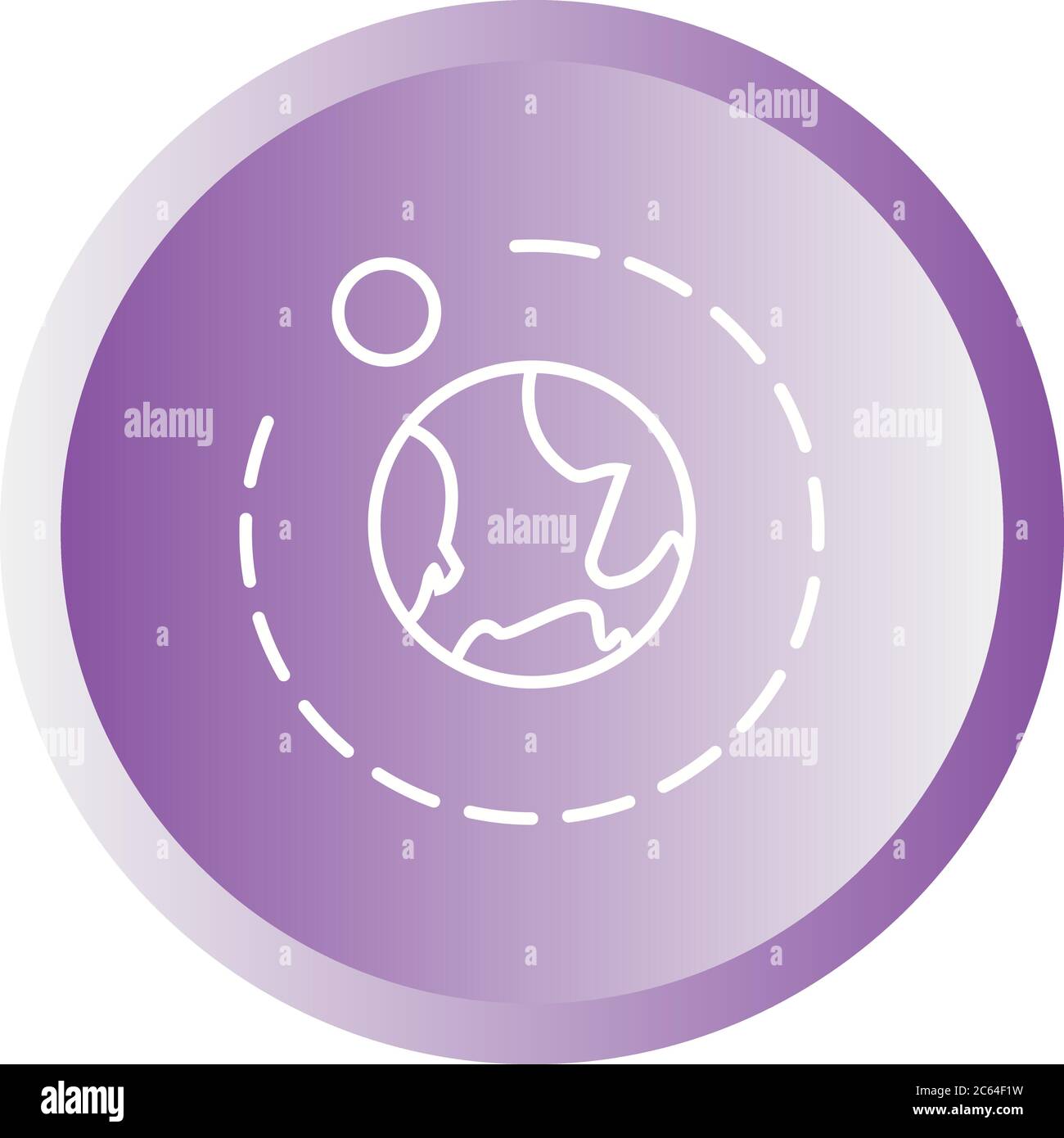 Unique Moons Orbiting Earth Vector Line Icon Stock Vector Image & Art ...