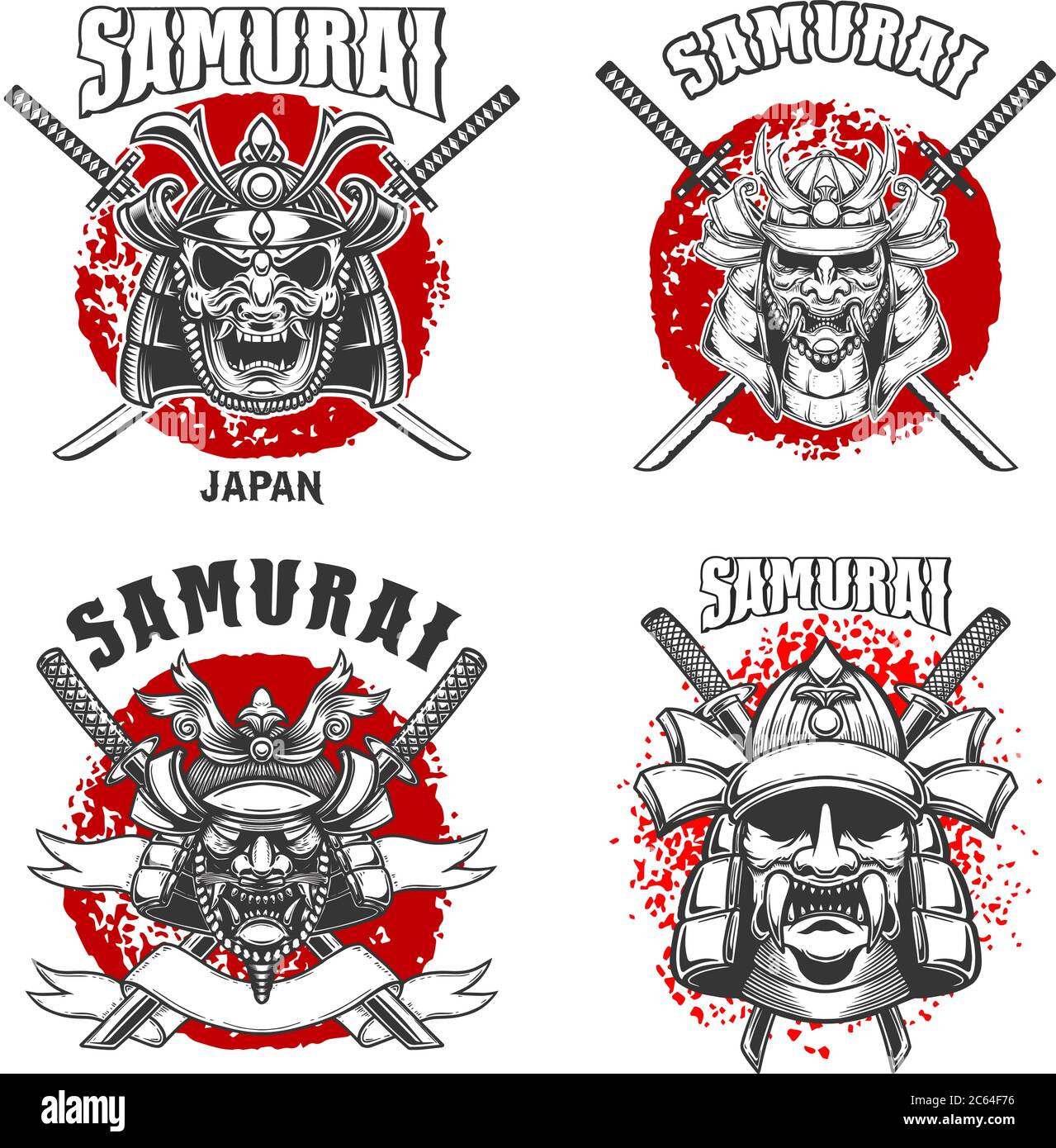 Samurai logo hi-res stock photography and images - Alamy