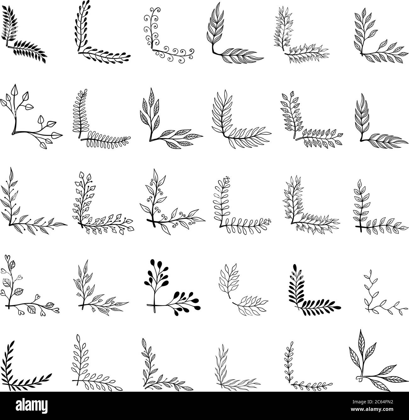 Ornate corners vector Stock Vector Images - Alamy