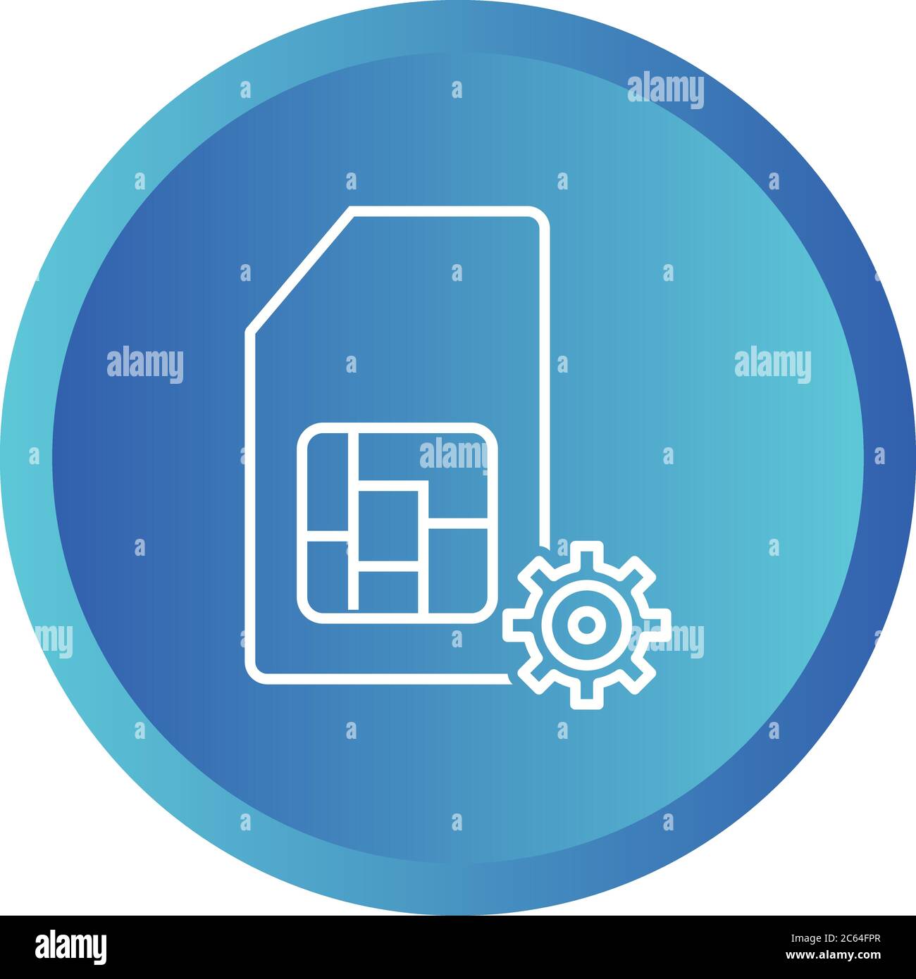 Unique Sim Management Vector Line Icon Stock Vector Image & Art - Alamy