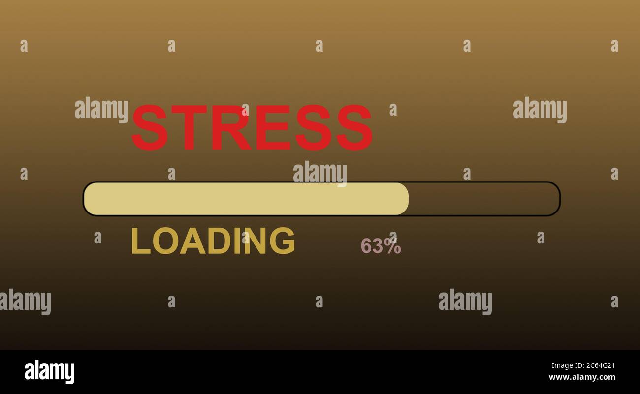 loading stress illustration design over a gradient background Stock ...