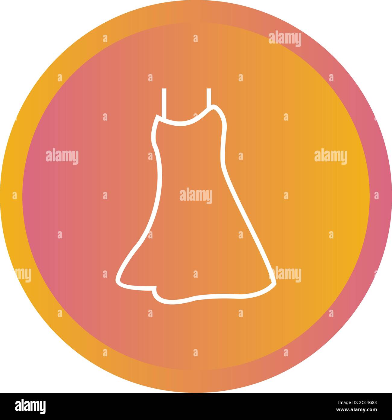 Unique Night Dress Vector Line Icon Stock Vector Image & Art - Alamy