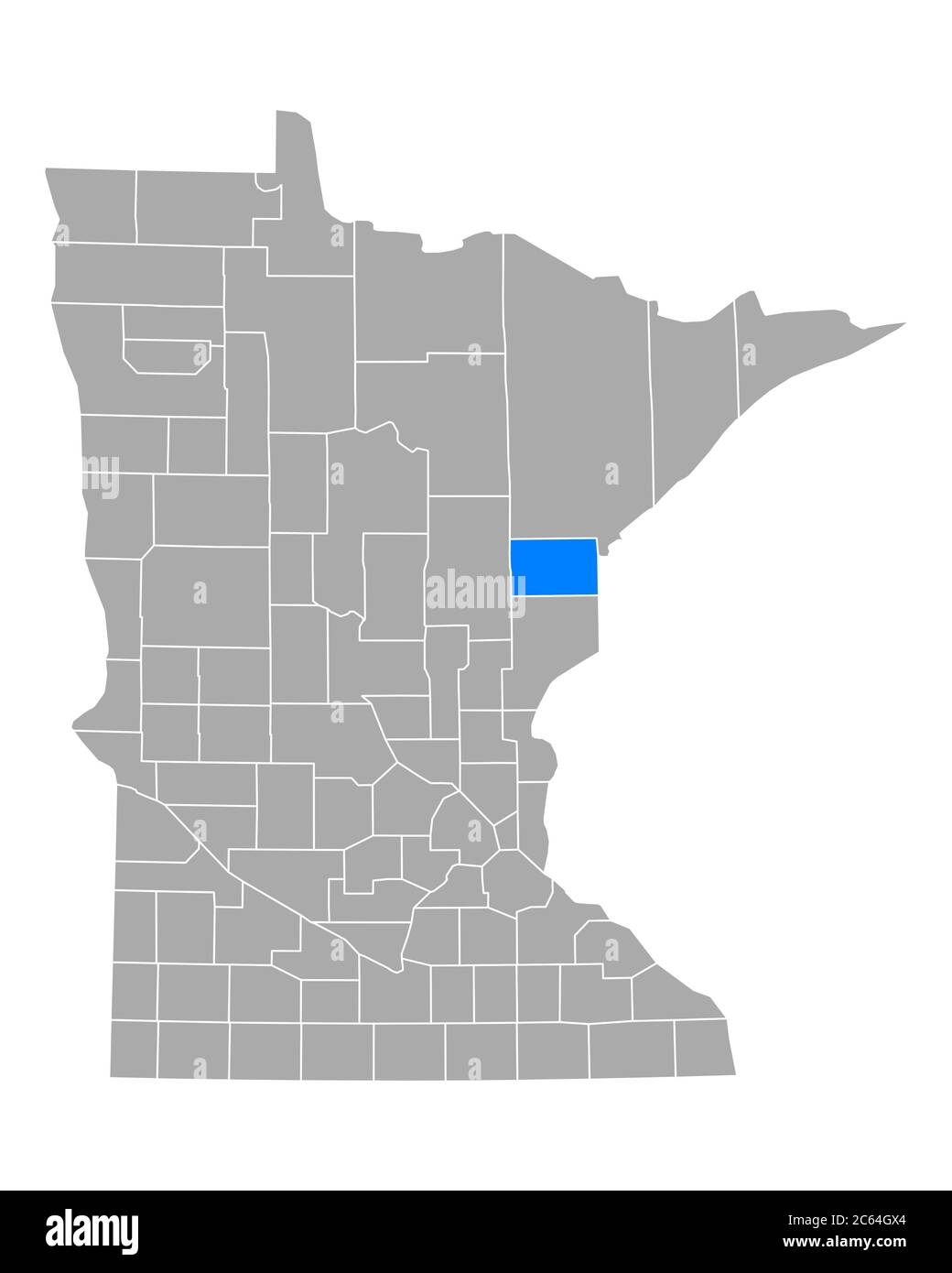 Map of Carlton in Minnesota Stock Photo - Alamy