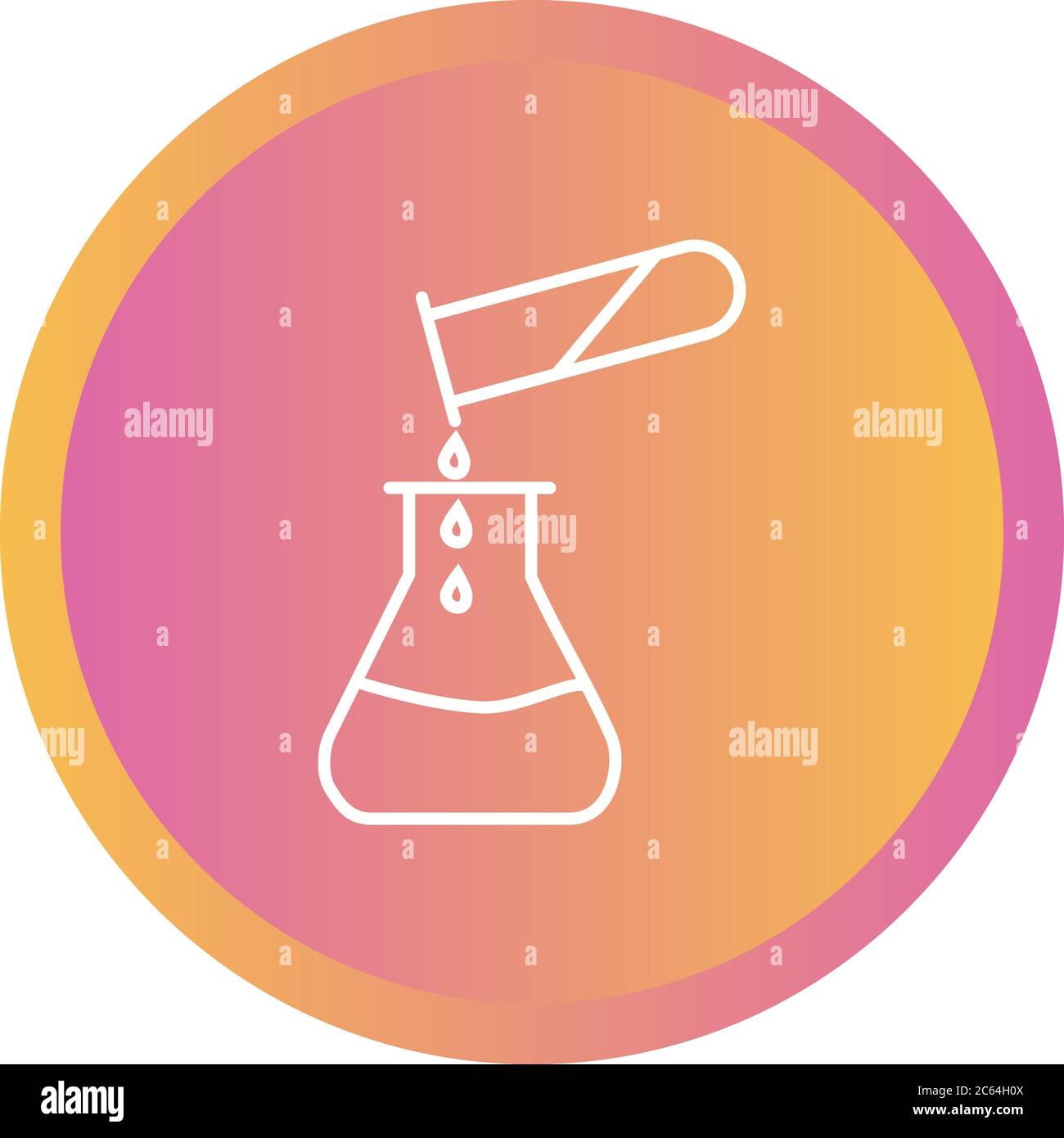Unique Pouring Chemical Vector Line Icon Stock Vector Image & Art - Alamy