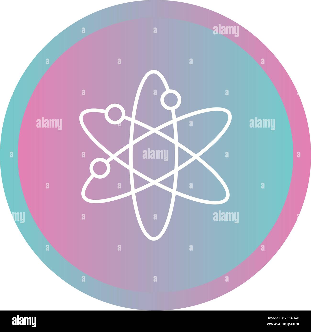 Unique Atomic Structure Vector Line Icon Stock Vector Image & Art - Alamy