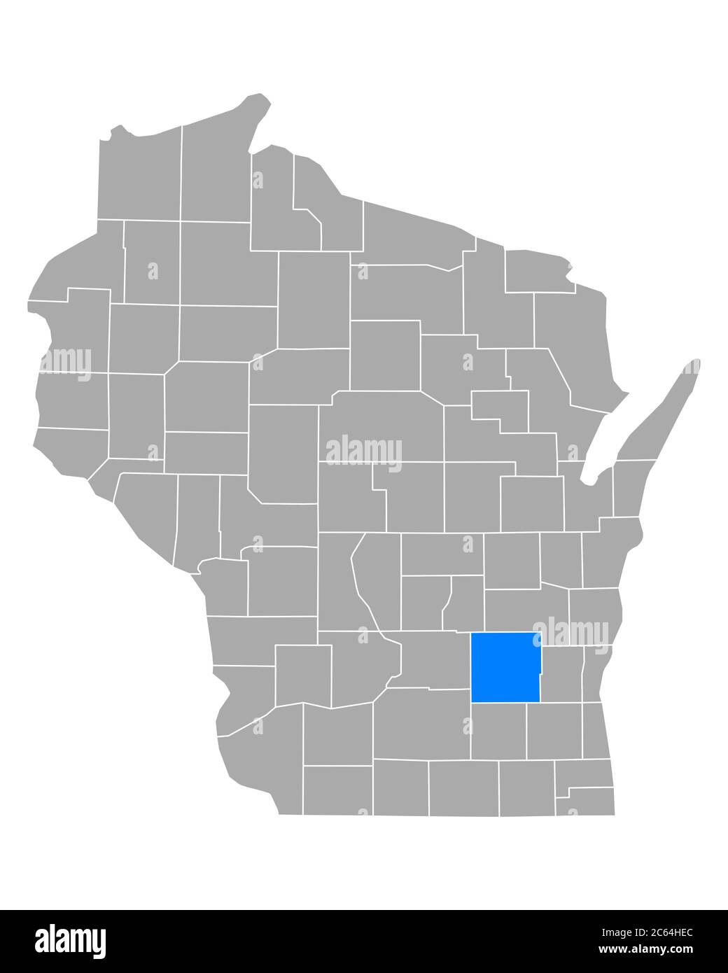 Map of Dodge in Wisconsin Stock Photo - Alamy