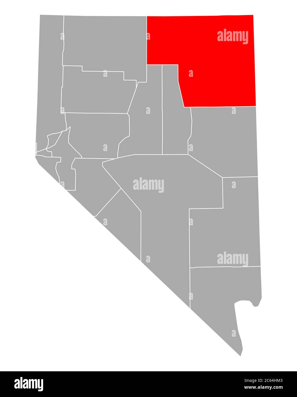 Map of elko hi-res stock photography and images - Alamy