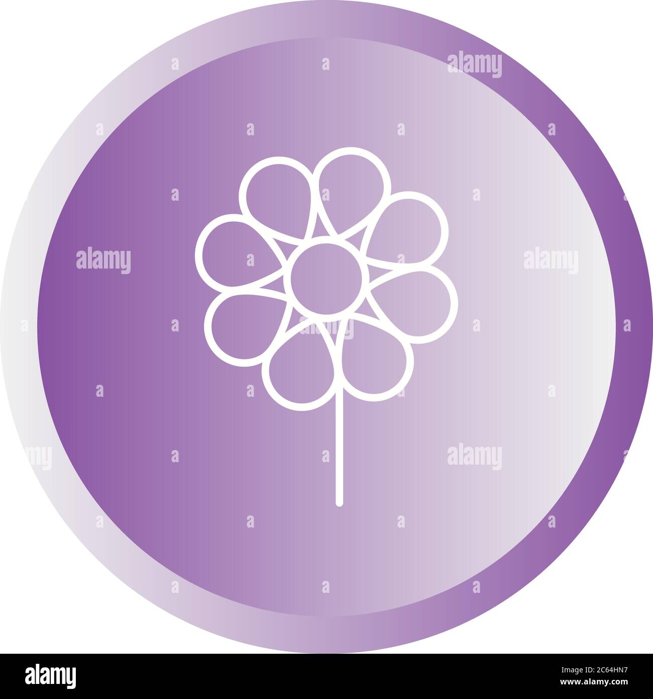 Unique Flower Vector Line Icon Stock Vector Image & Art - Alamy