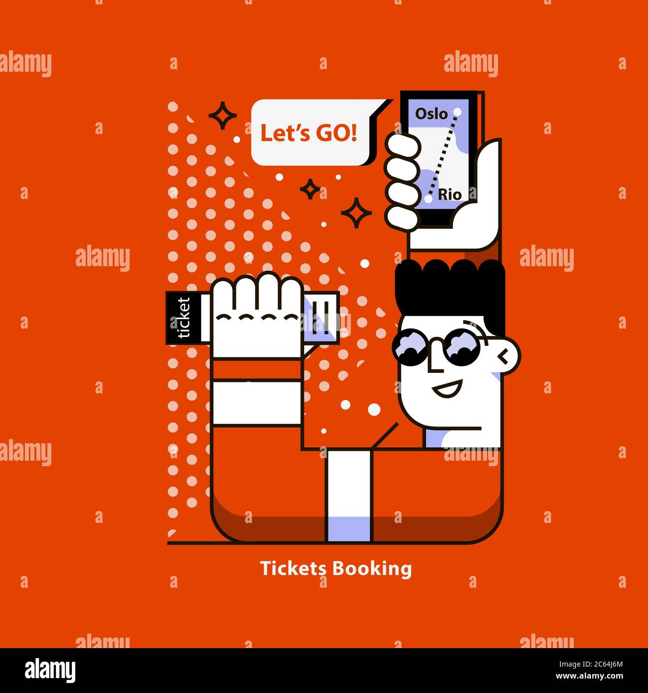 Buy tickets Stock Vector Images - Alamy