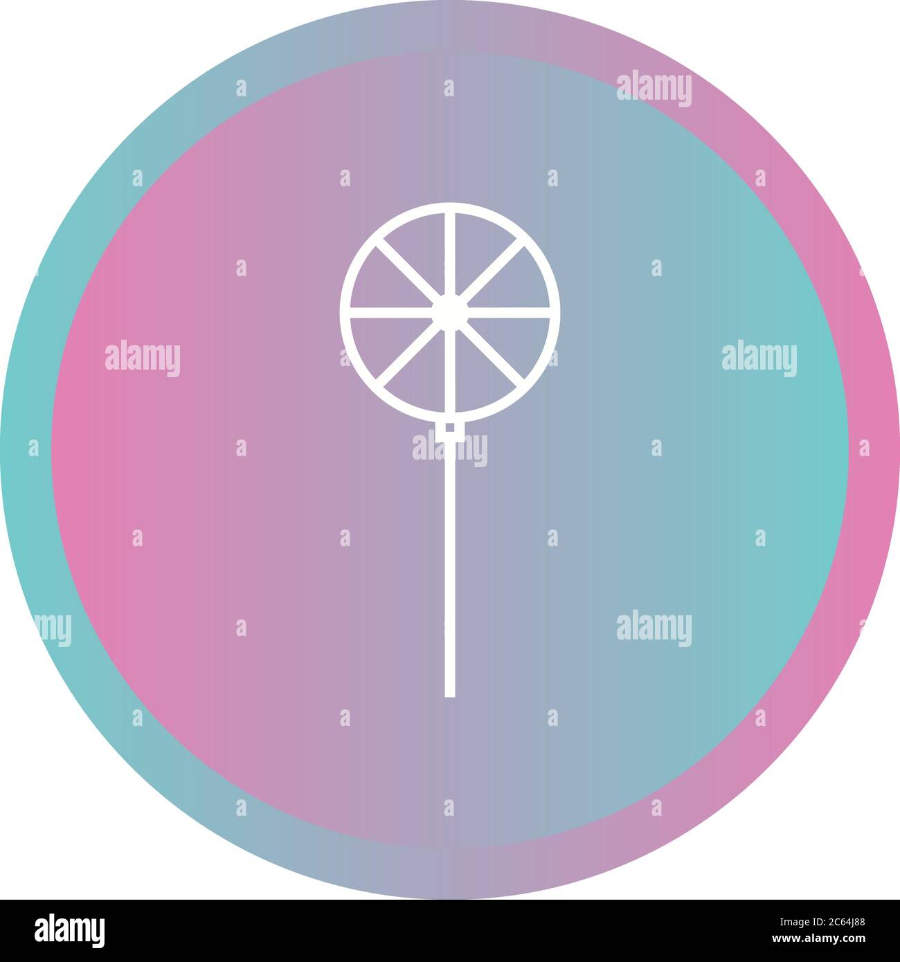 Unique Pin Wheel Vector Line Icon Stock Vector Image & Art - Alamy