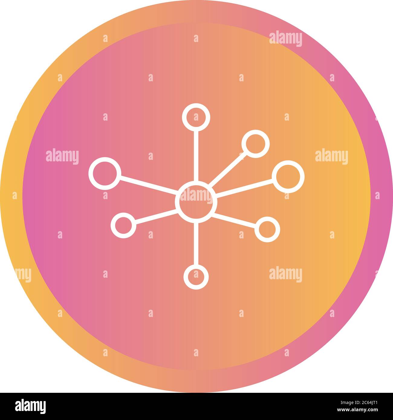 Unique Molecular Structure Vector Line Icon Stock Vector Image & Art ...