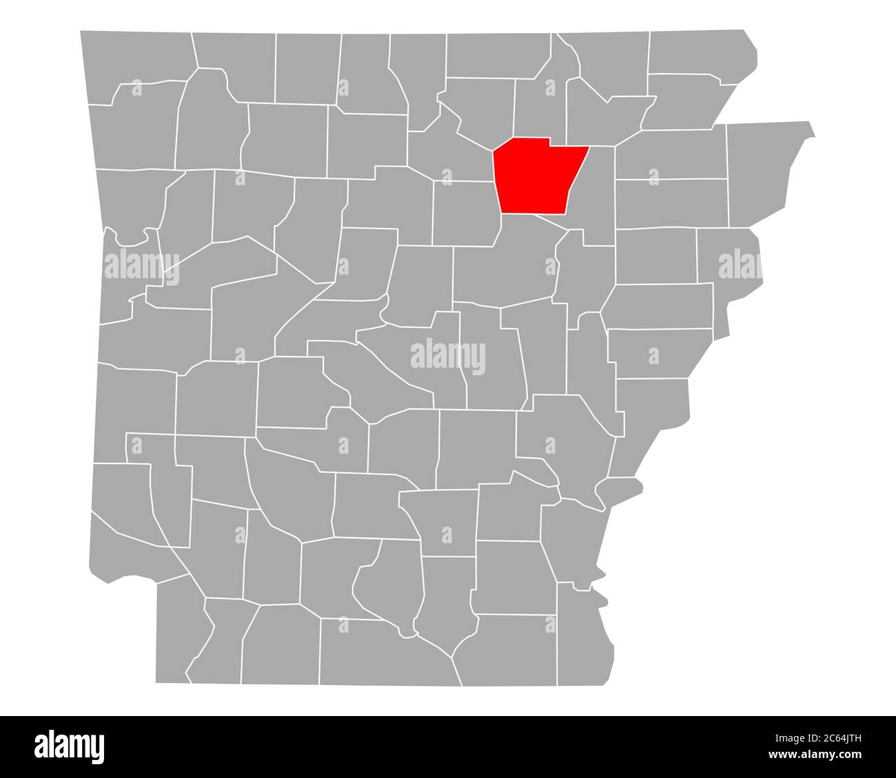 Map of Independence in Arkansas Stock Photo - Alamy