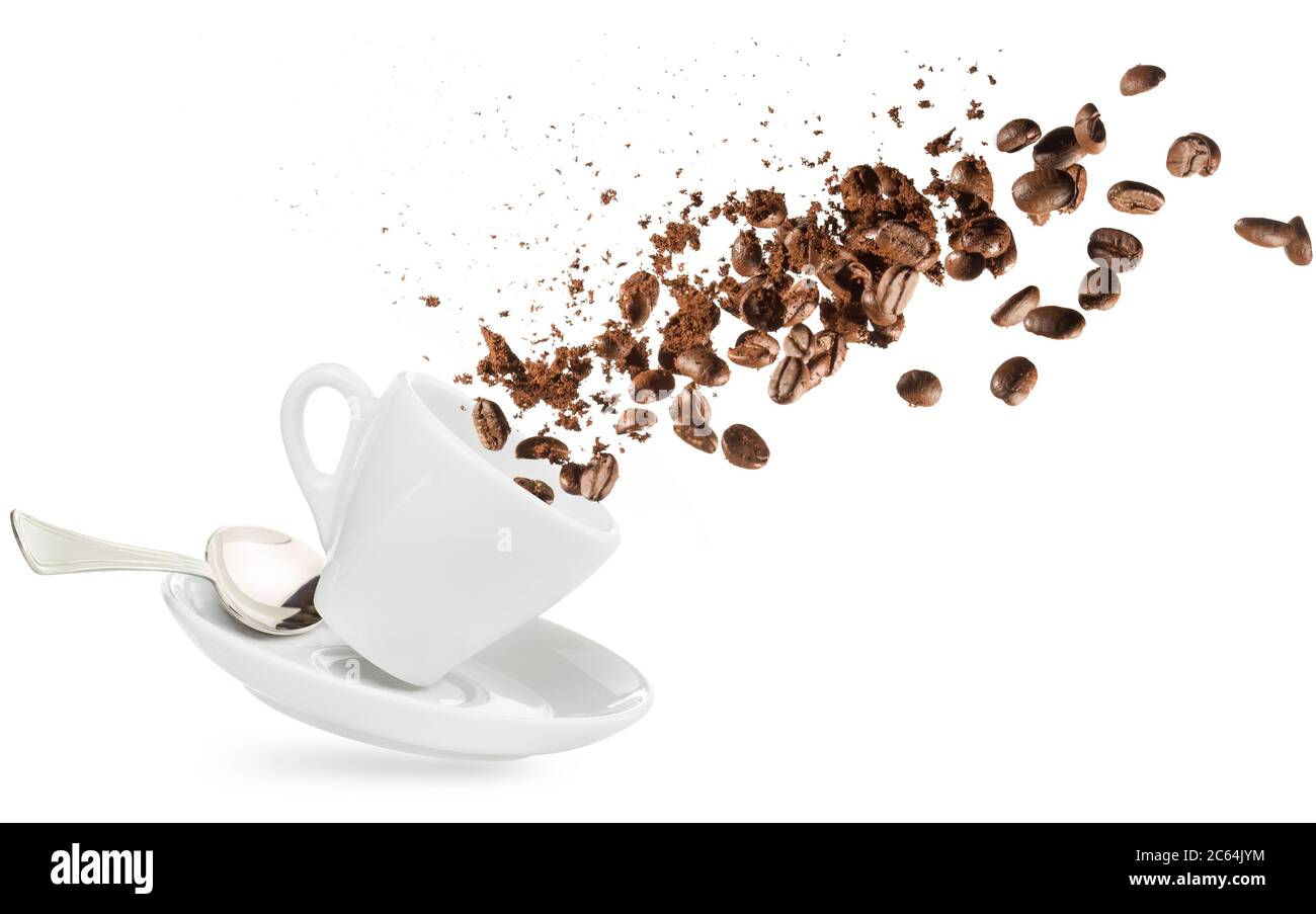 Coffee bean splash hi-res stock photography and images - Alamy