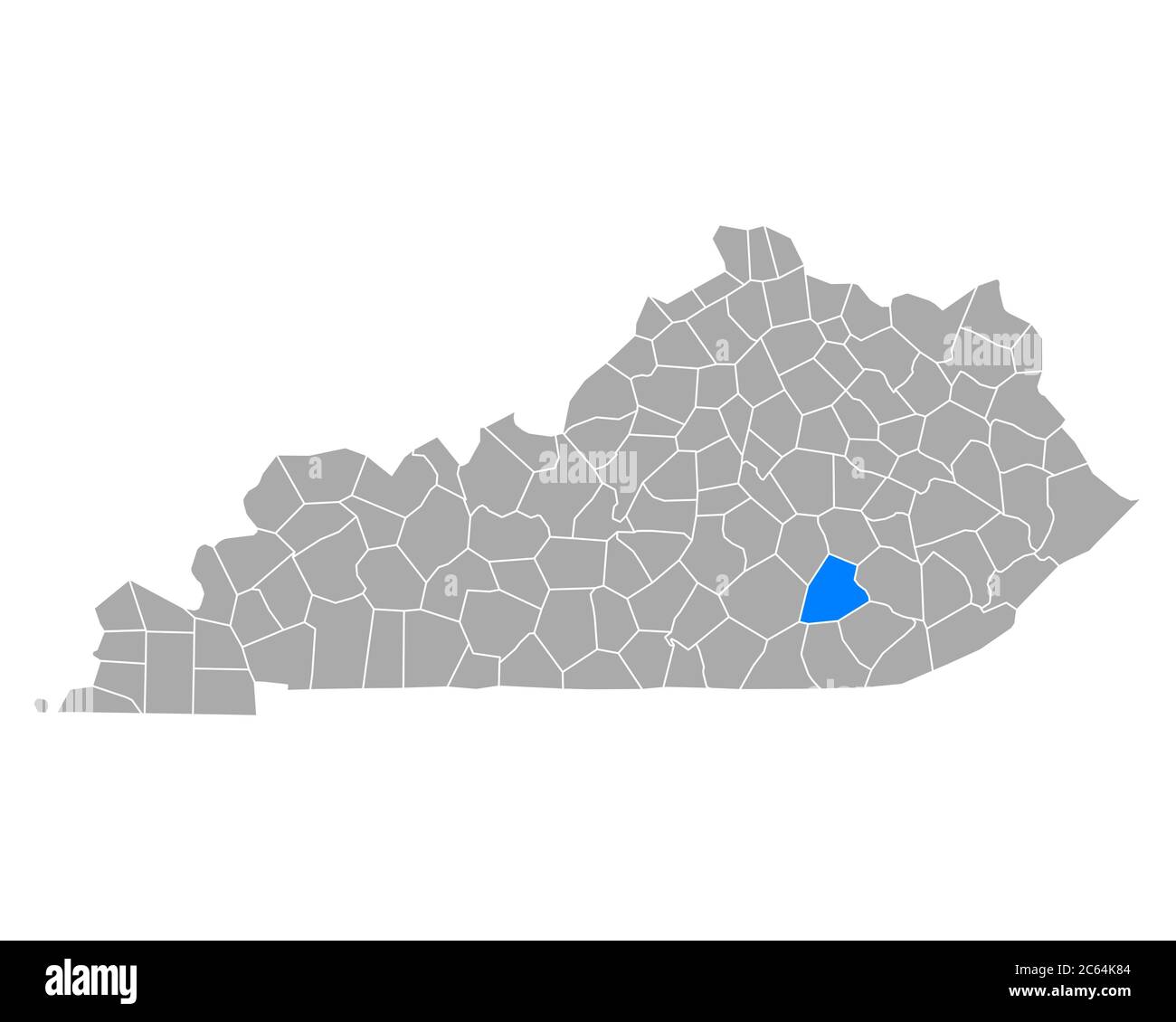 Map of Laurel in Kentucky Stock Photo - Alamy