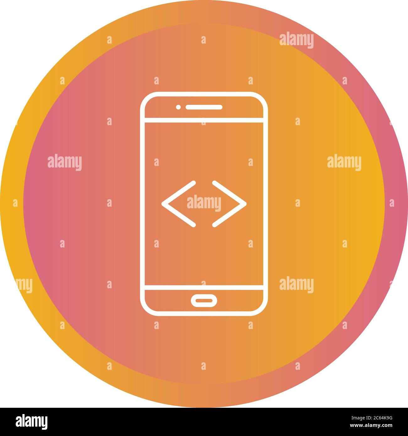 Unique Code Vector Line Icon Stock Vector Image & Art - Alamy