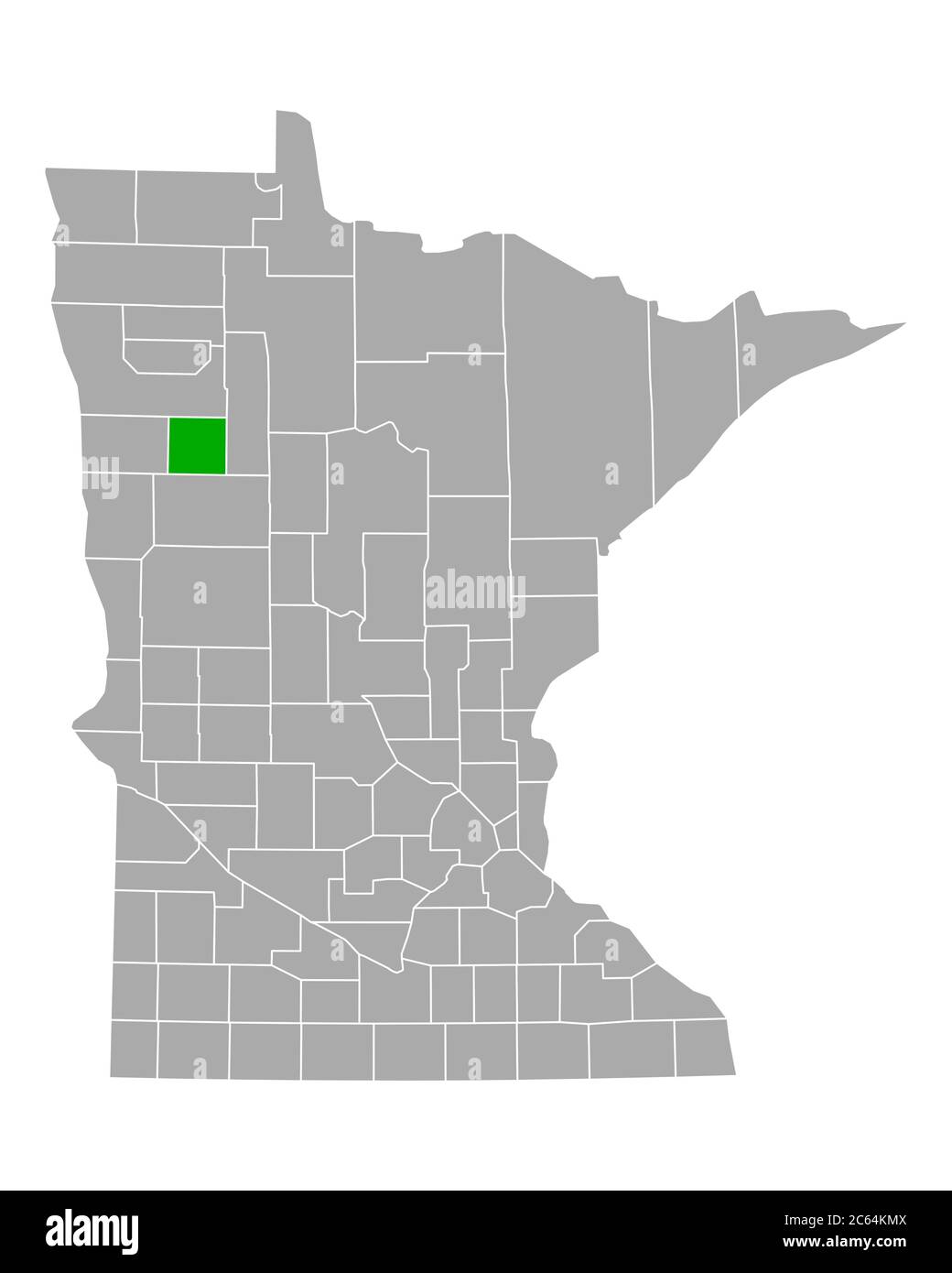 Map of Mahnomen in Minnesota Stock Photo - Alamy