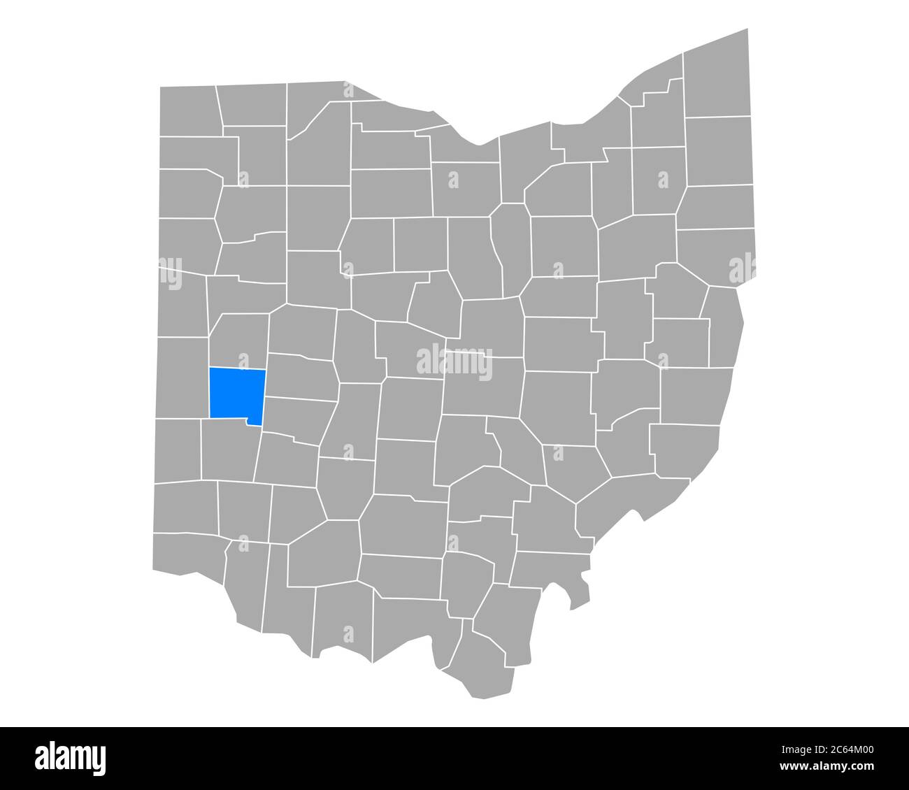 Map of Miami in Ohio Stock Photo - Alamy