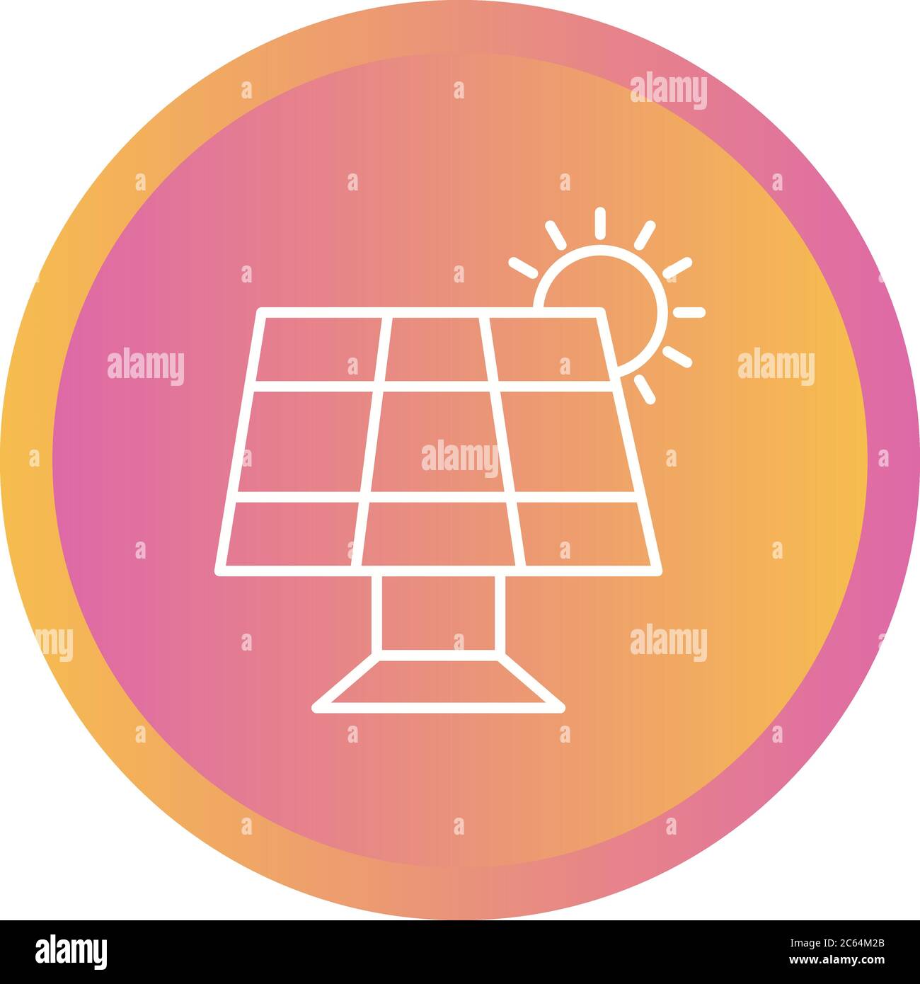 Unique Solar Panel Vector Line Icon Stock Vector Image & Art - Alamy
