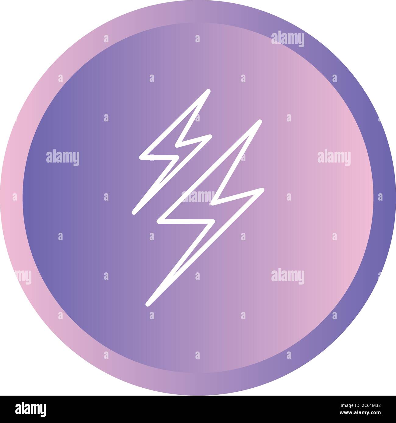 Unique Lightning Vector Line Icon Stock Vector Image & Art - Alamy