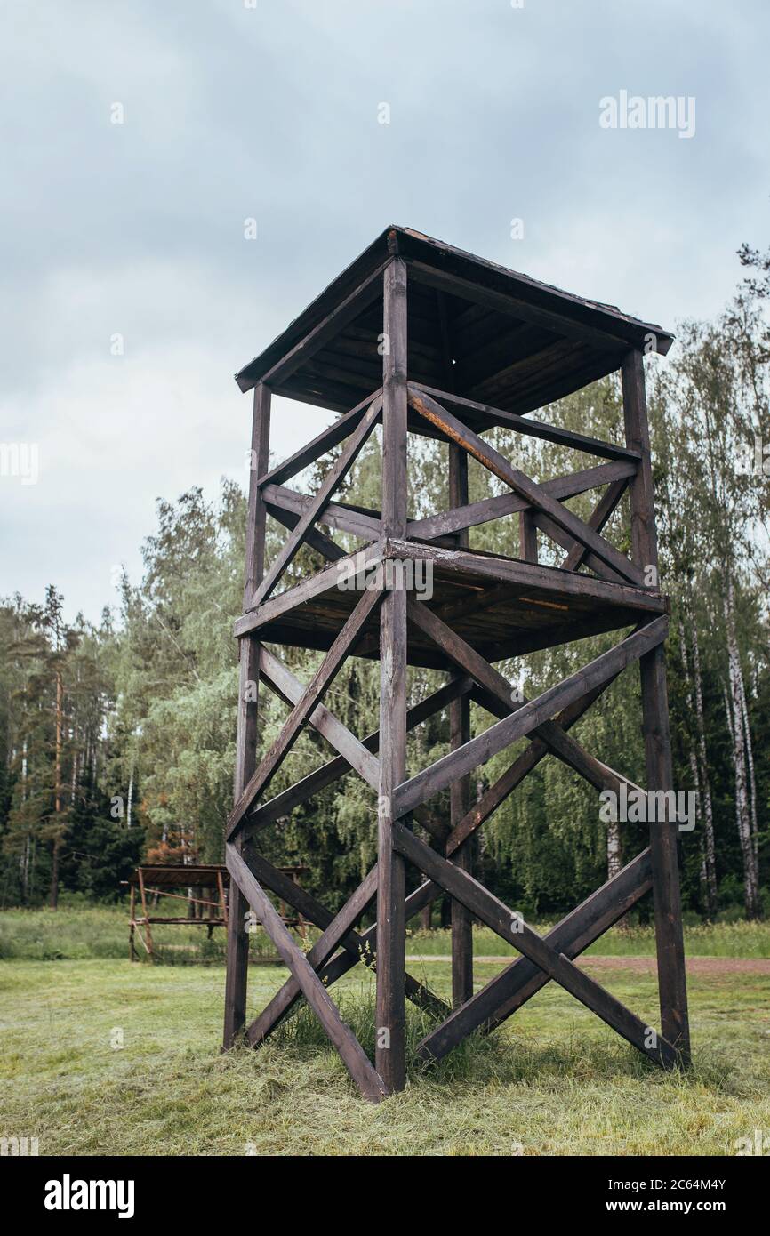 Armed Guard Supervision Machine Gun Tower - Concentration Camp for ...