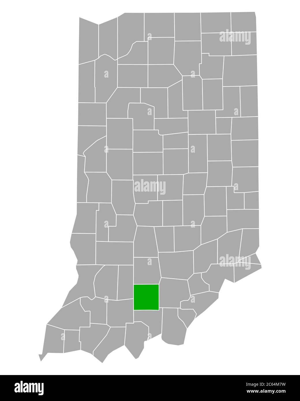 Map of Orange in Indiana Stock Photo - Alamy