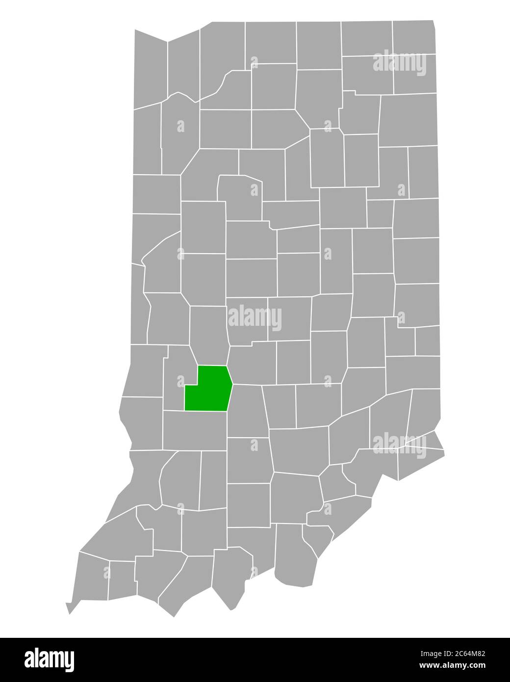 Map of Owen in Indiana Stock Photo - Alamy