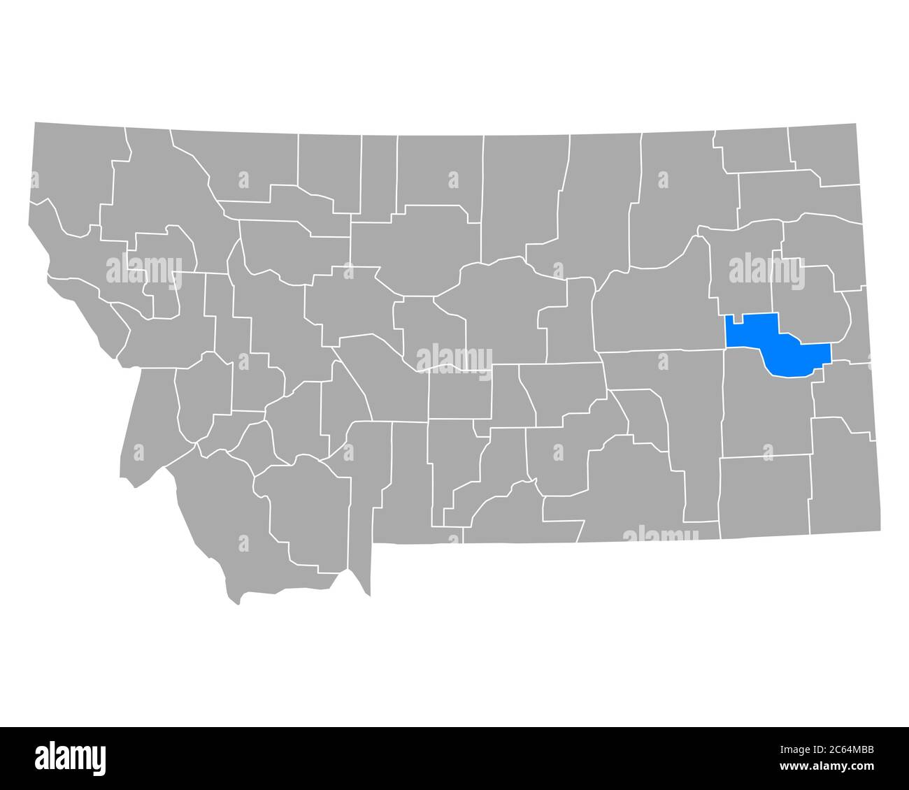 Map of Prairie in Montana Stock Photo - Alamy