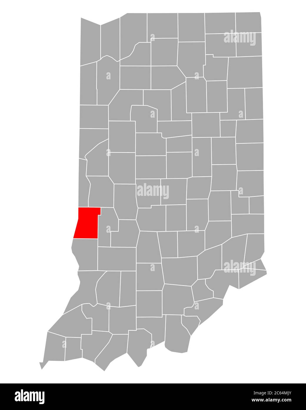 Map of Vigo in Indiana Stock Photo - Alamy