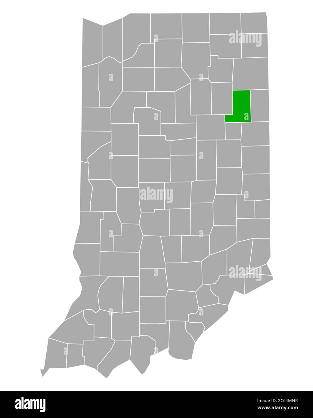 Map of Wells in Indiana Stock Photo - Alamy