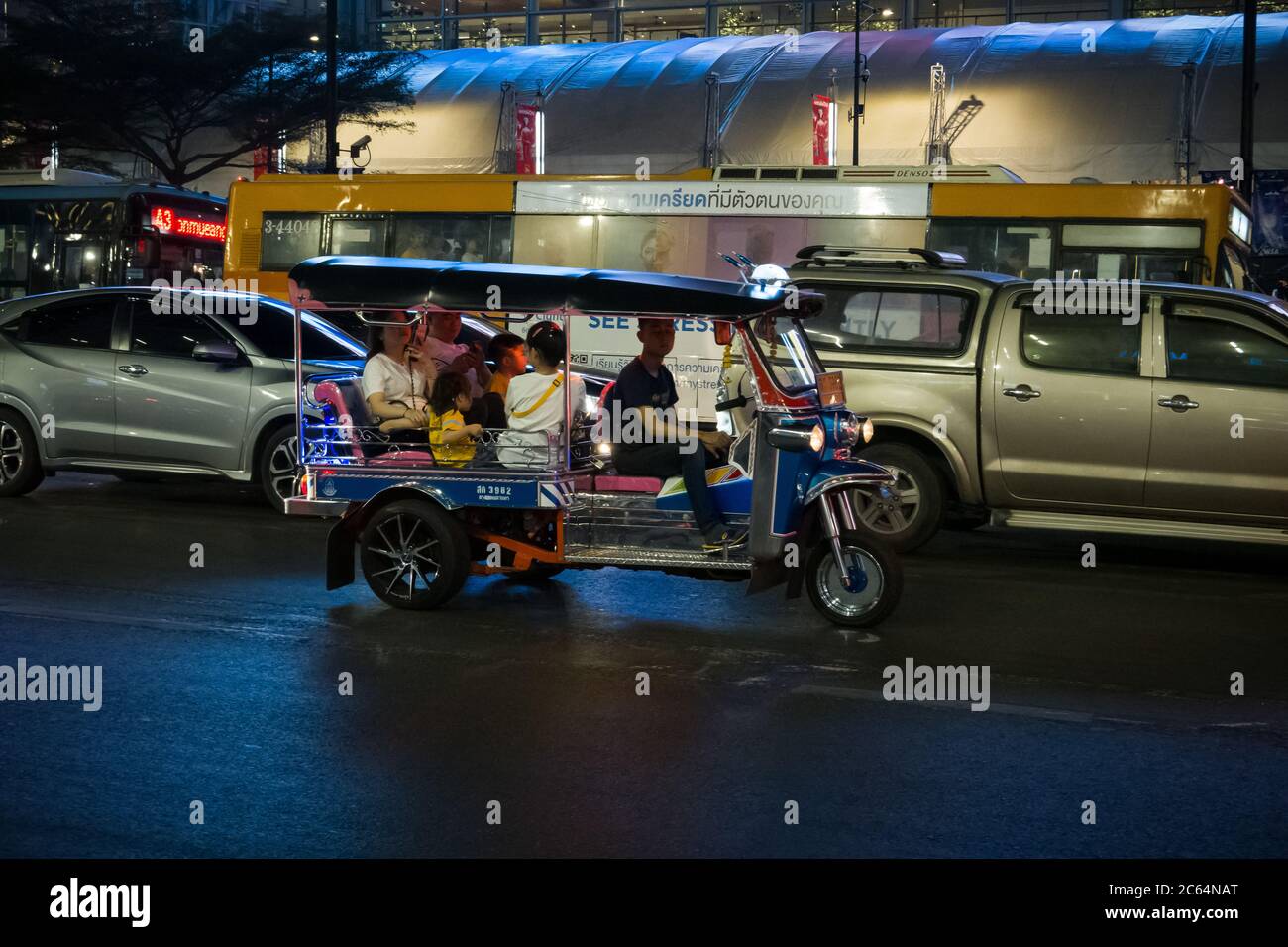 The auto rickshaw, called tuk-tuk in Thailand, is a widely used form of ...