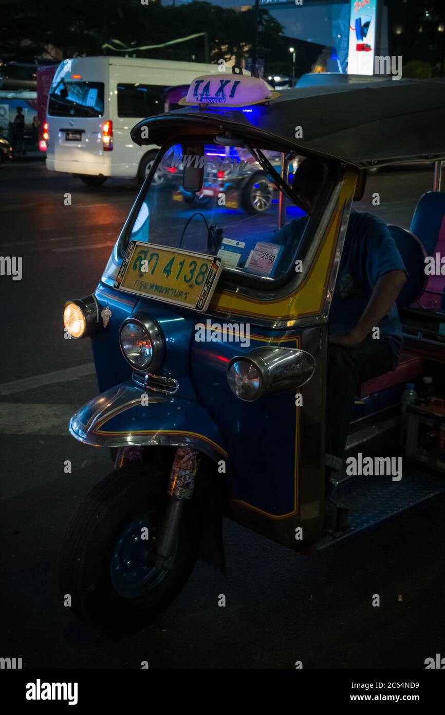 The auto rickshaw, called tuk-tuk in Thailand, is a widely used form of ...