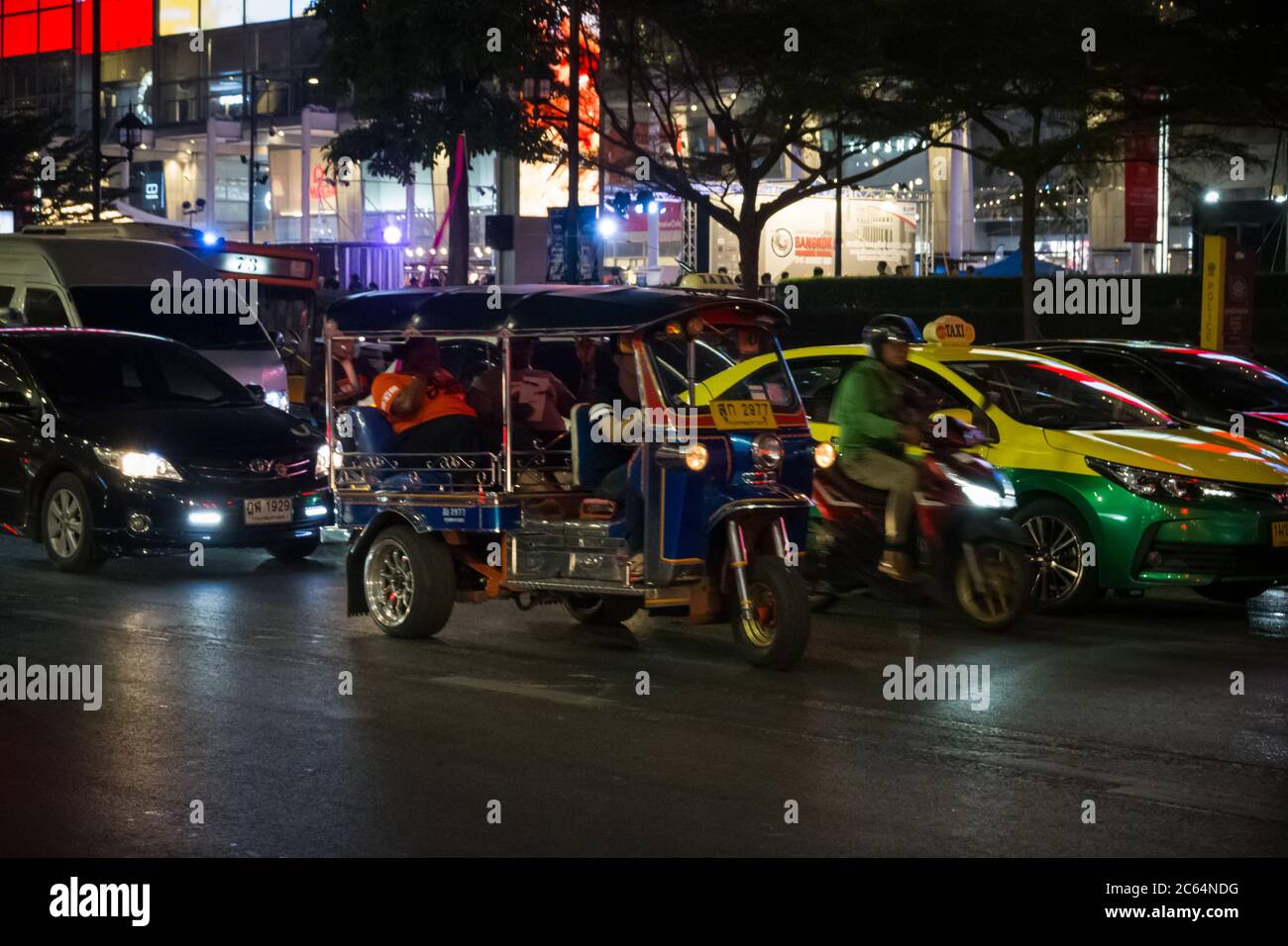 The auto rickshaw, called tuk-tuk in Thailand, is a widely used form of ...