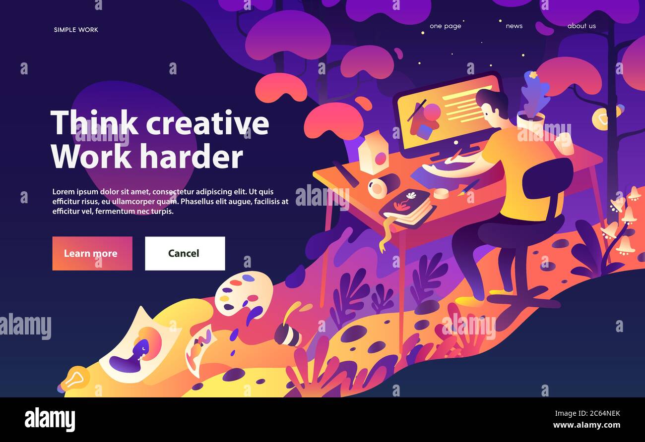 Dreaming create Stock Vector Images - Alamy